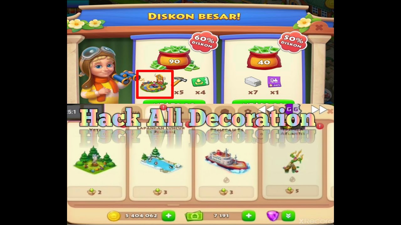 TOWNSHIP / HACK ALL DECORATION - YouTube