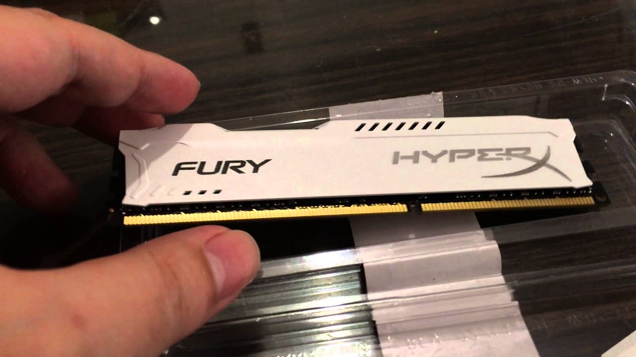 Kingston DDR3 HyperX Fury 8GB 1866MHz White Memory - YouTube