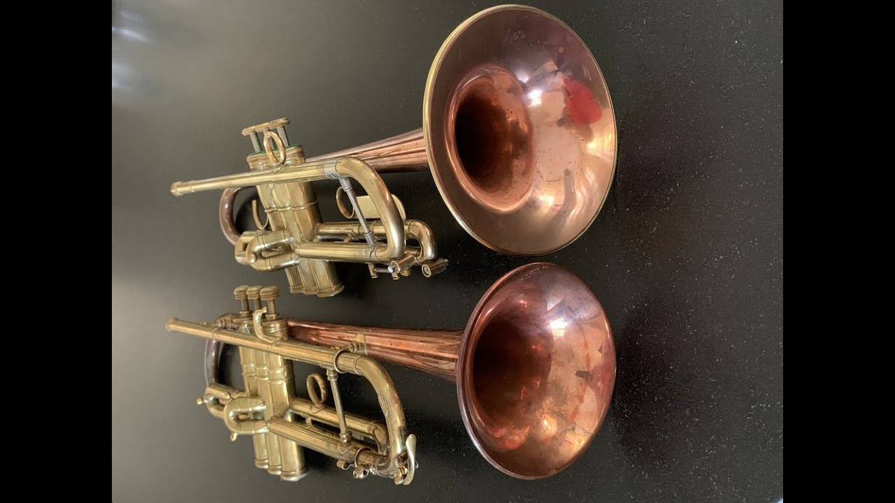 Del Quadro Custom Trumpet & Conn 12B: Copper-Bell Trumpets! - YouTube