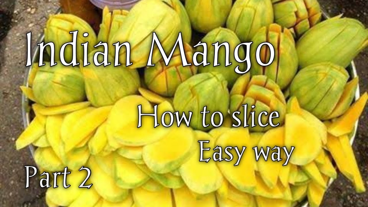 How To Slice Mango | Easy way | Relaxing Sound - YouTube