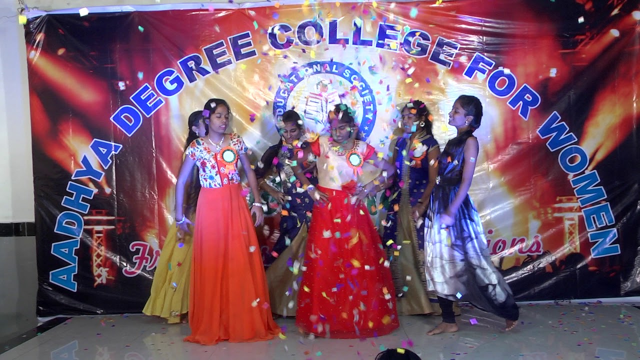 Aadhya degree college for women students performance - YouTube