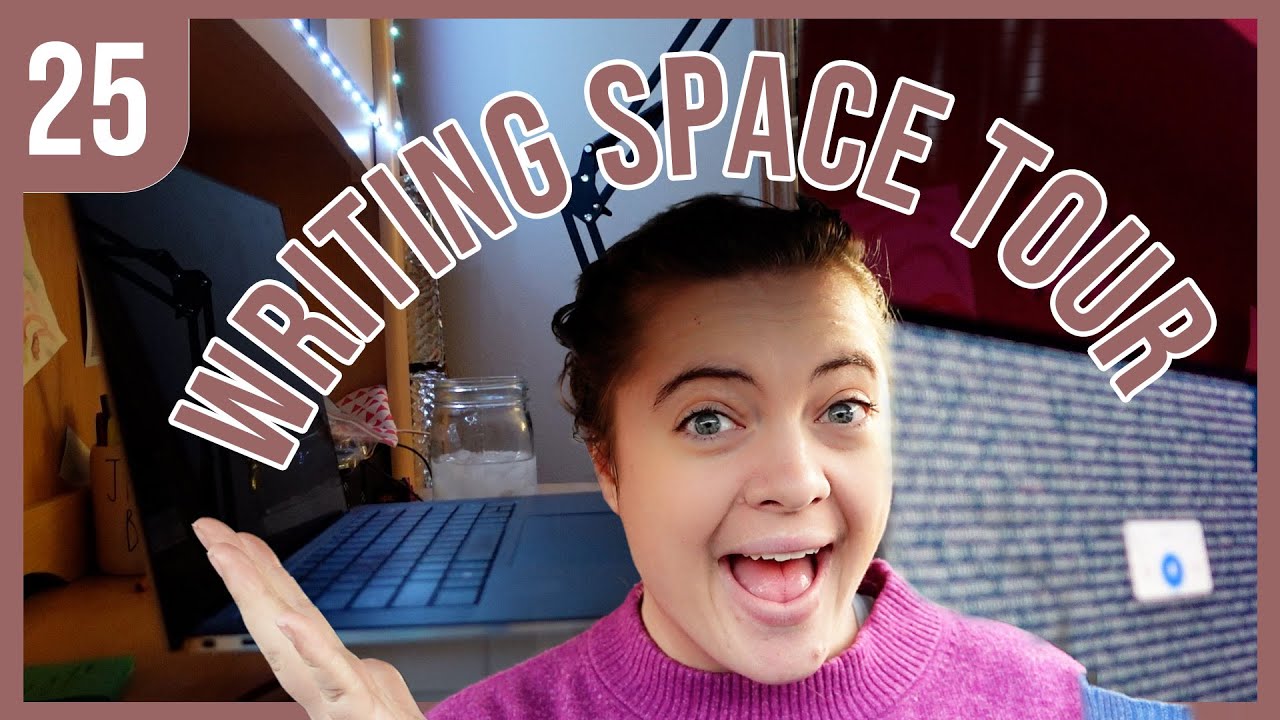 a (very messy and chaotic) writing desk tour [nanowrimo daily vlog day ...