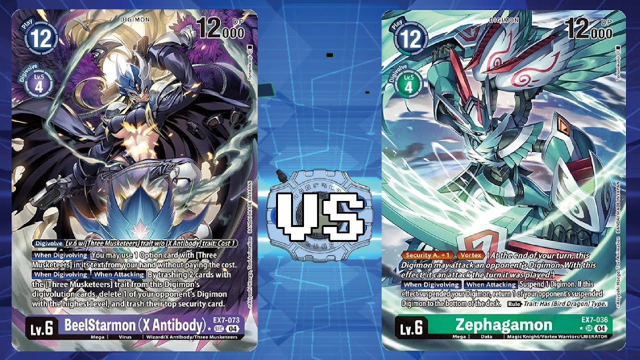"Three Musketeers vs Zephagamon" - Digimon Card Game Online - YouTube