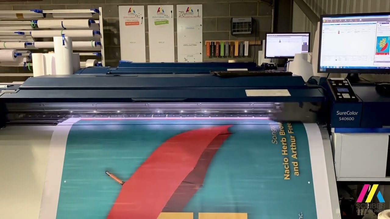 Vinyl Banner Printing using Epson 40600 Solvent Printer (Banner ...