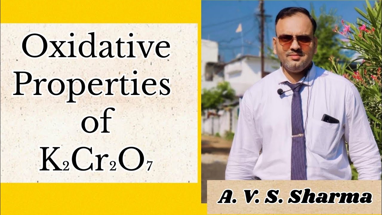 Oxidative properties of K2Cr2O7 // Oxidising properties of potassium ...