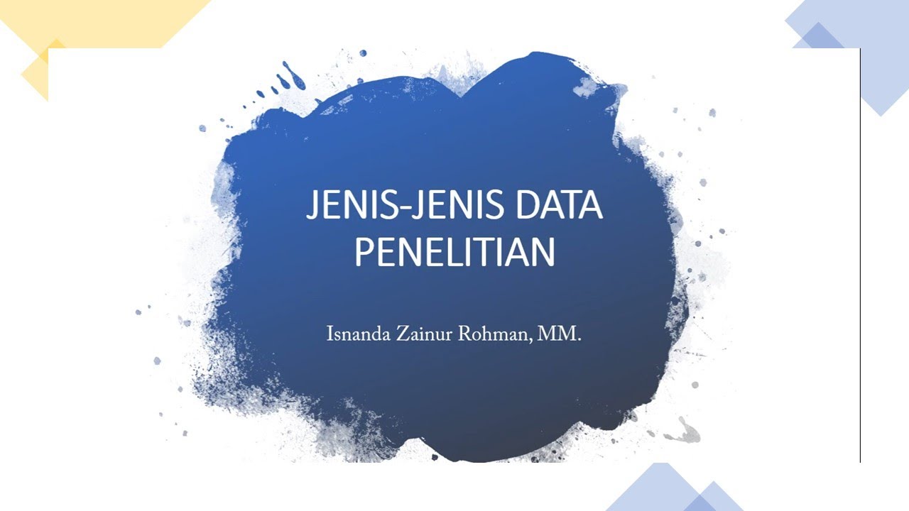 JENIS-JENIS DATA PENELITIAN - YouTube