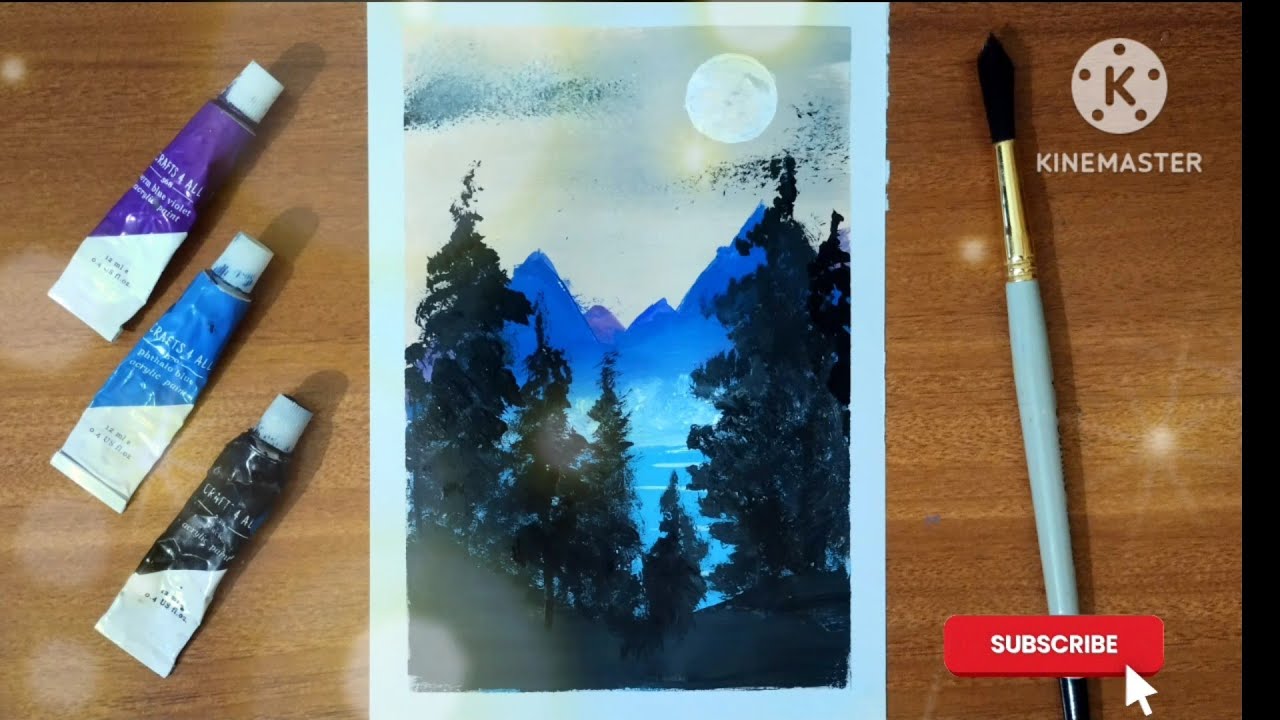 Easy painting/Painting for beginners/Painting tutorial/Acrylic Painting ...