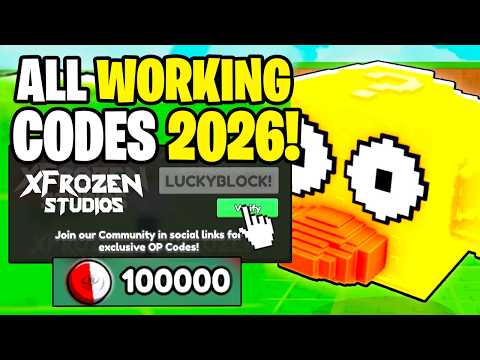 *NEW* ALL WORKING CODES FOR BE A LUCKY BLOCK IN 2026! ROBLOX BE A LUCKY BLOCK CODES