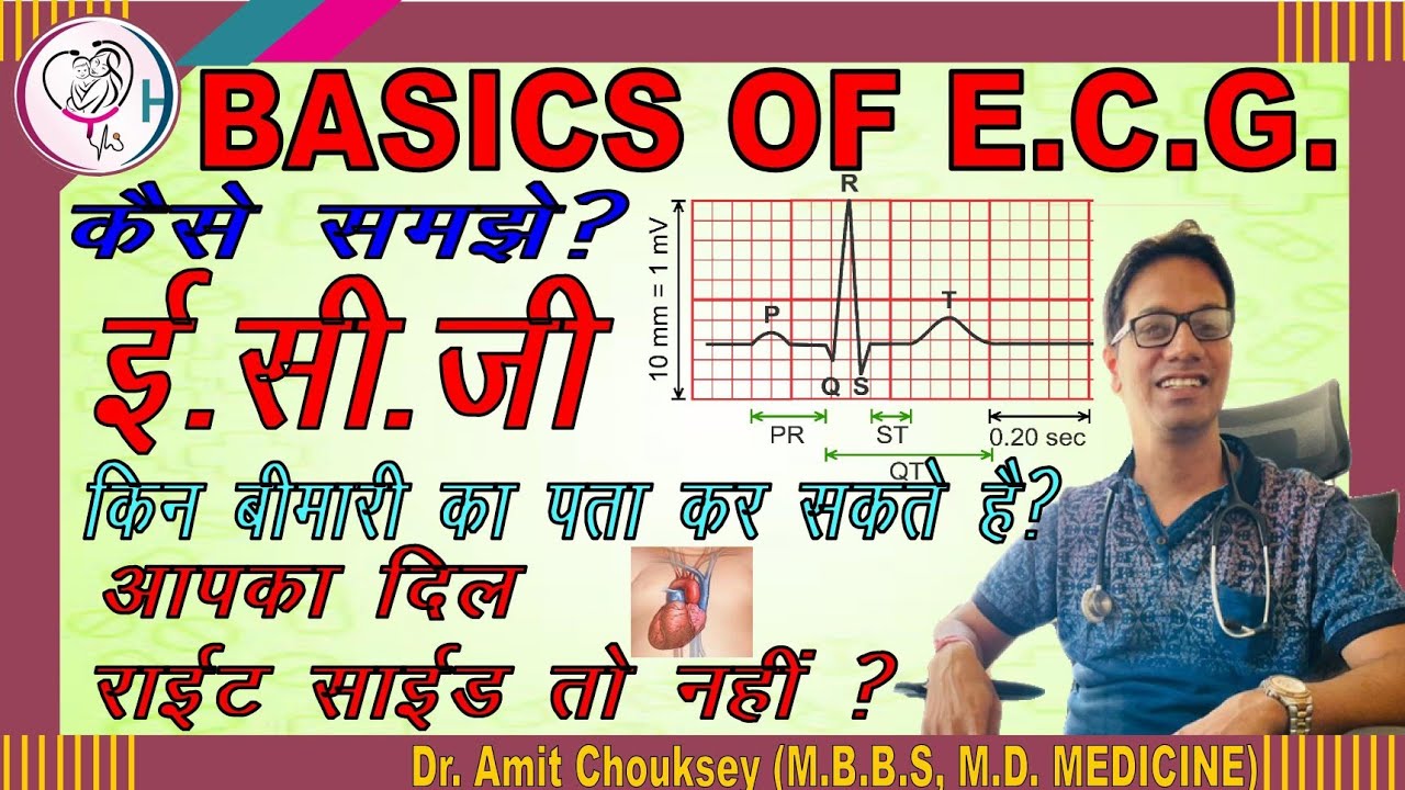 BASICS OF ECG/ई.सी.जी. कैसे पढ़े ? /Dr Amit Chouksey - YouTube