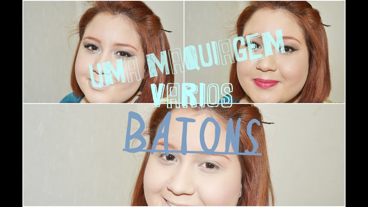 Uma maquiagem, vários batons (corrigido) - YouTube