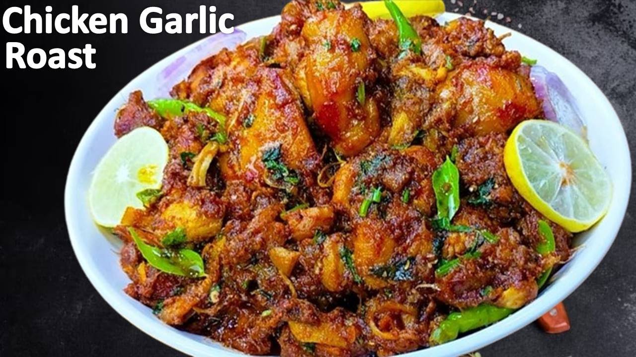 Juicy Soft Garlic Chicken Roast | Pepper Garlic Chicken | Delicious ...