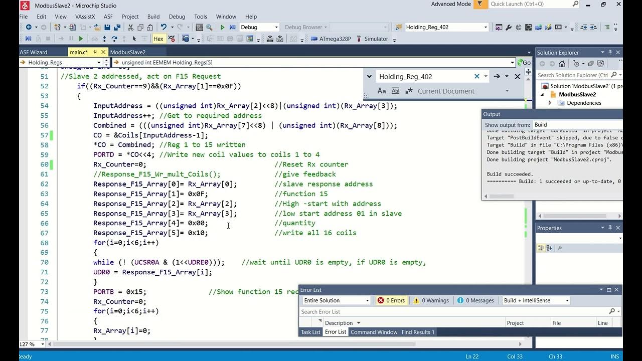 Modbus Function 6 Writing single holding registers Video 1 - YouTube