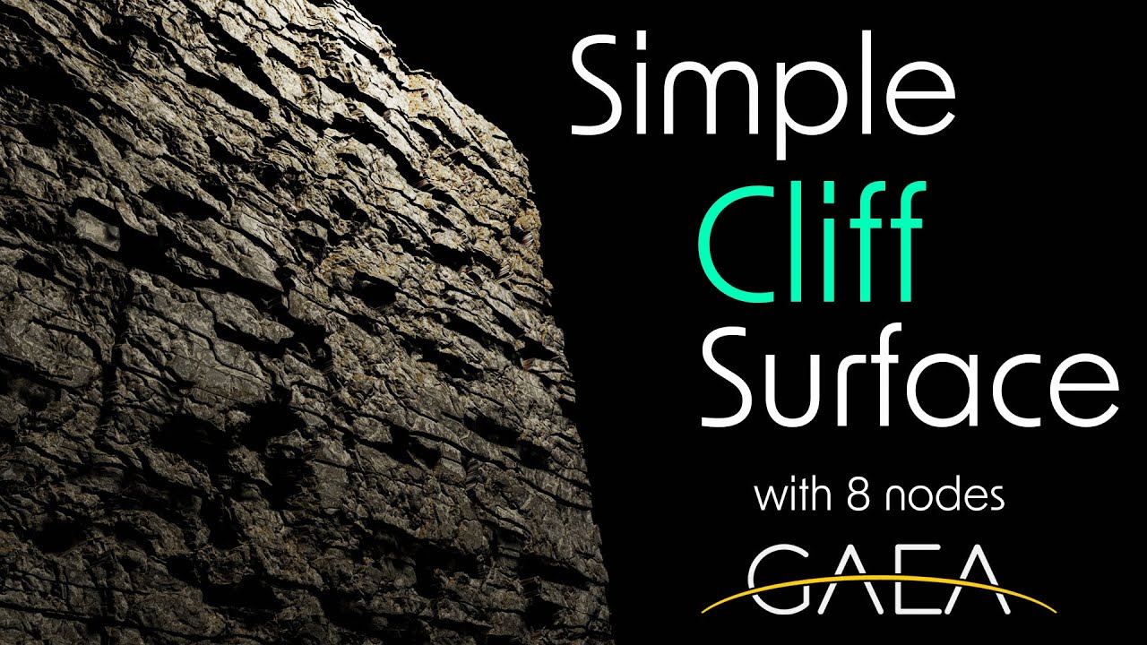 Creating Simple Cliff Surface in Gaea (Tutorial) - YouTube