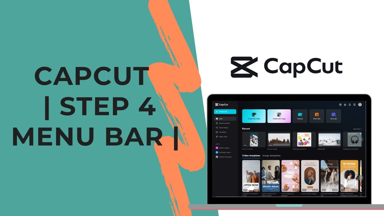 Step 4: Top Menu Bar | CapCut Desktop - YouTube