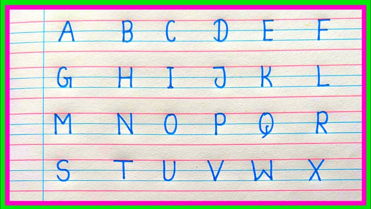 How to Write Capital Letters | Abcd | Alphabets | ABCD | Alphabets Abcd ...