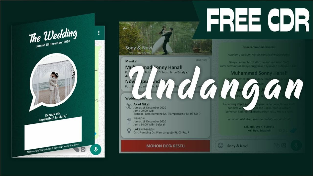 CARA MEMBUAT UNDANGAN PERNIKAHAN SENDIRI DI CORELDRAW X7 DENGAN MUDAH ...