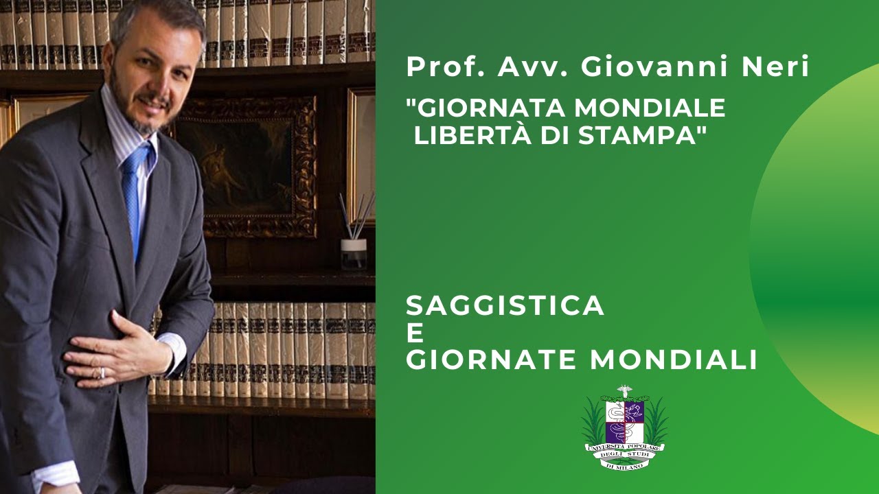 Un video intervento a cura del prof. Giovanni Neri per la giornata ...