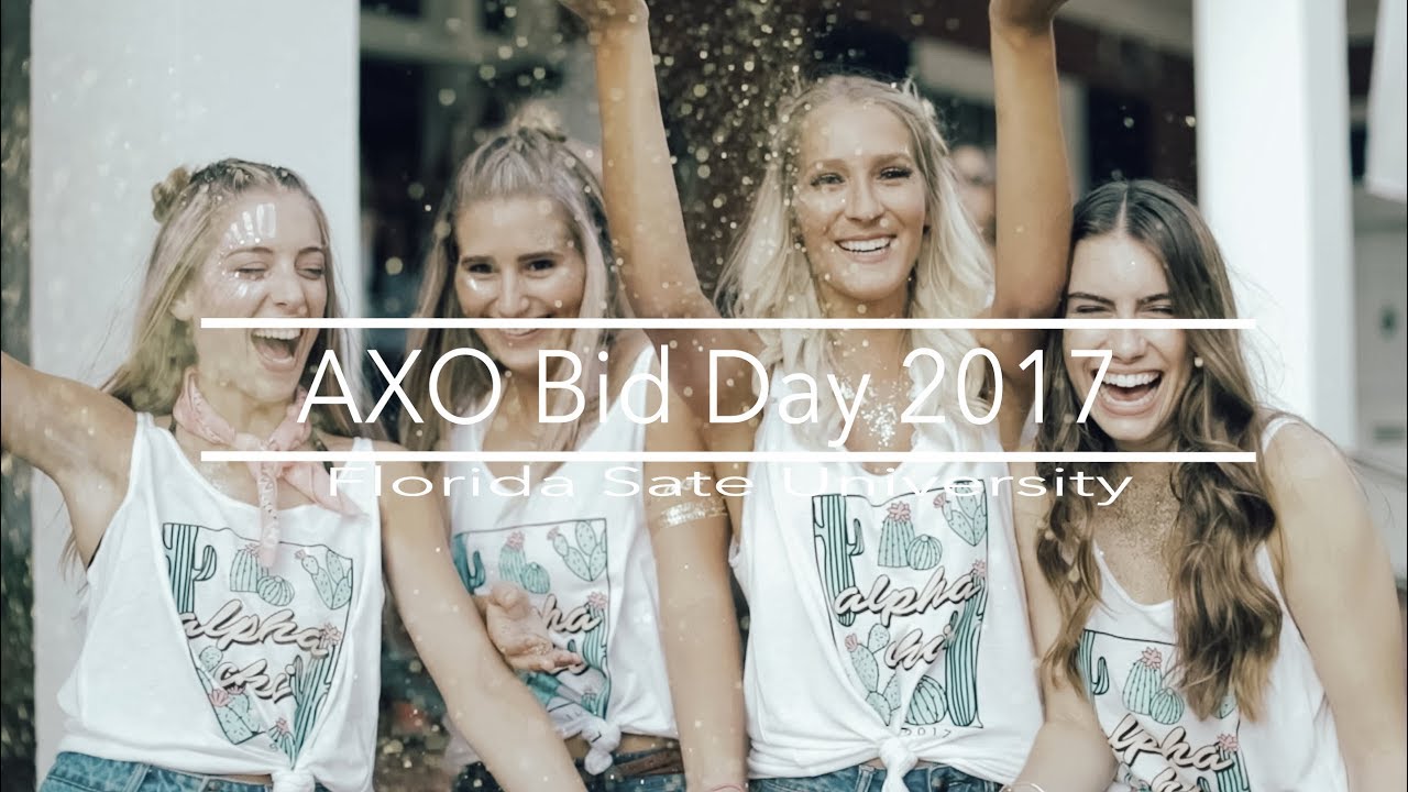 Alpha Chi Omega Florida State University | Bid Day 2017 - YouTube