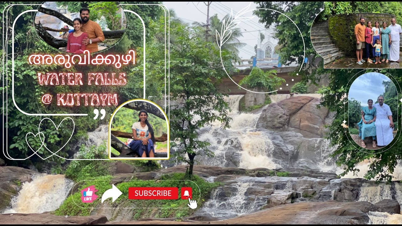 VLOG 05 ARUVIKUZHY WATER FALLS @ KOTTAYAM JM38+CQ5, Pampady Kooroppada ...