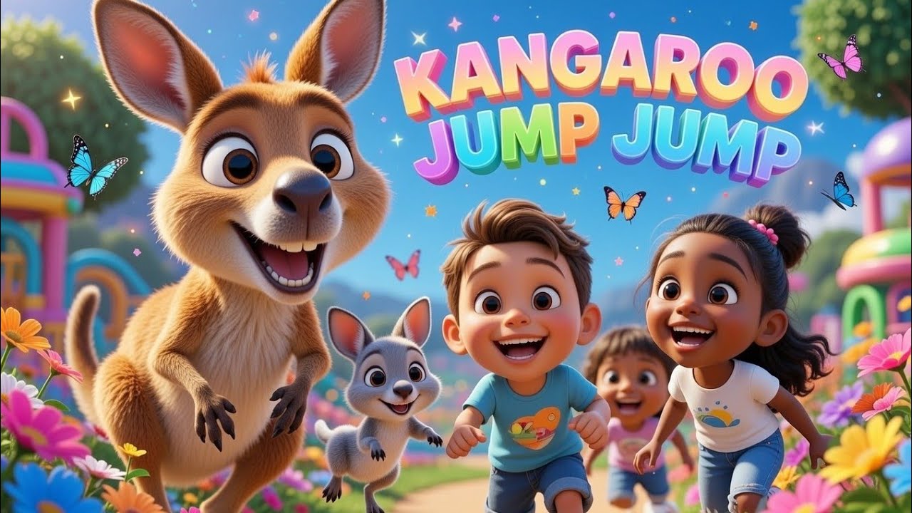 "Jump Like a Kangaroo! 🦘 Fun Kids Dance & Song | Sing Along for ...