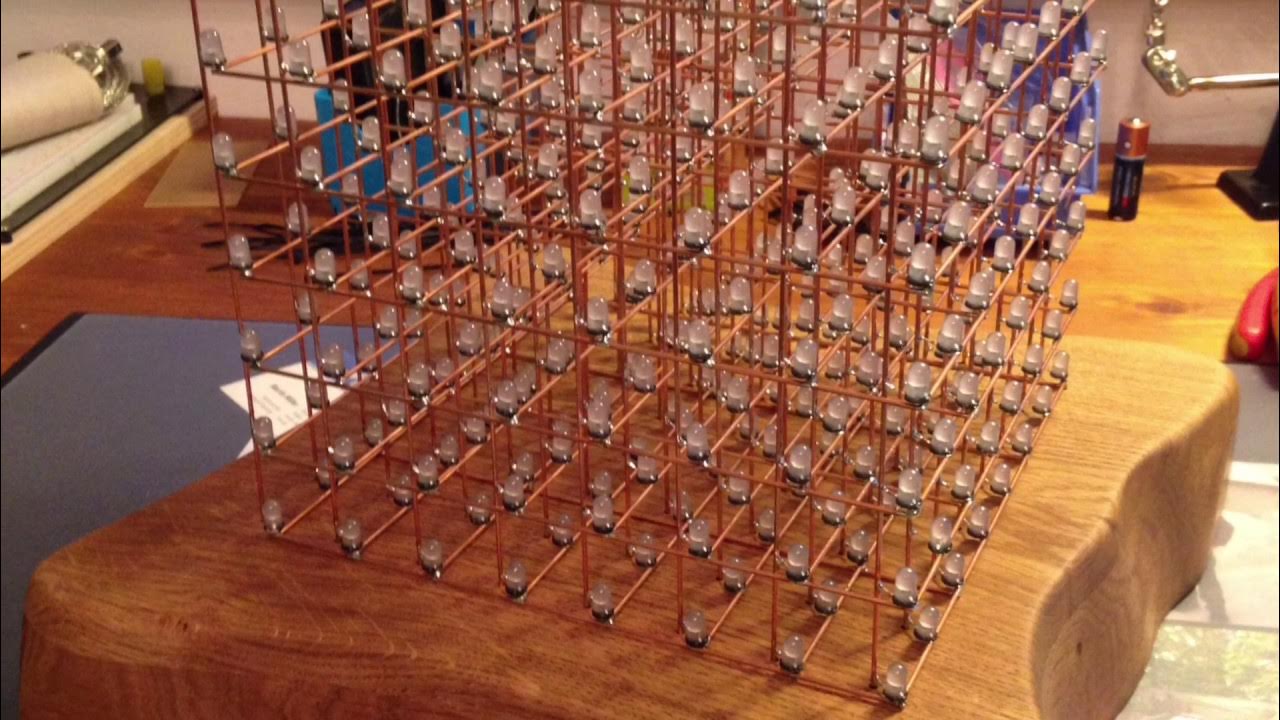 Arduino Mega LED Cube 8x8x8 #DIY - YouTube