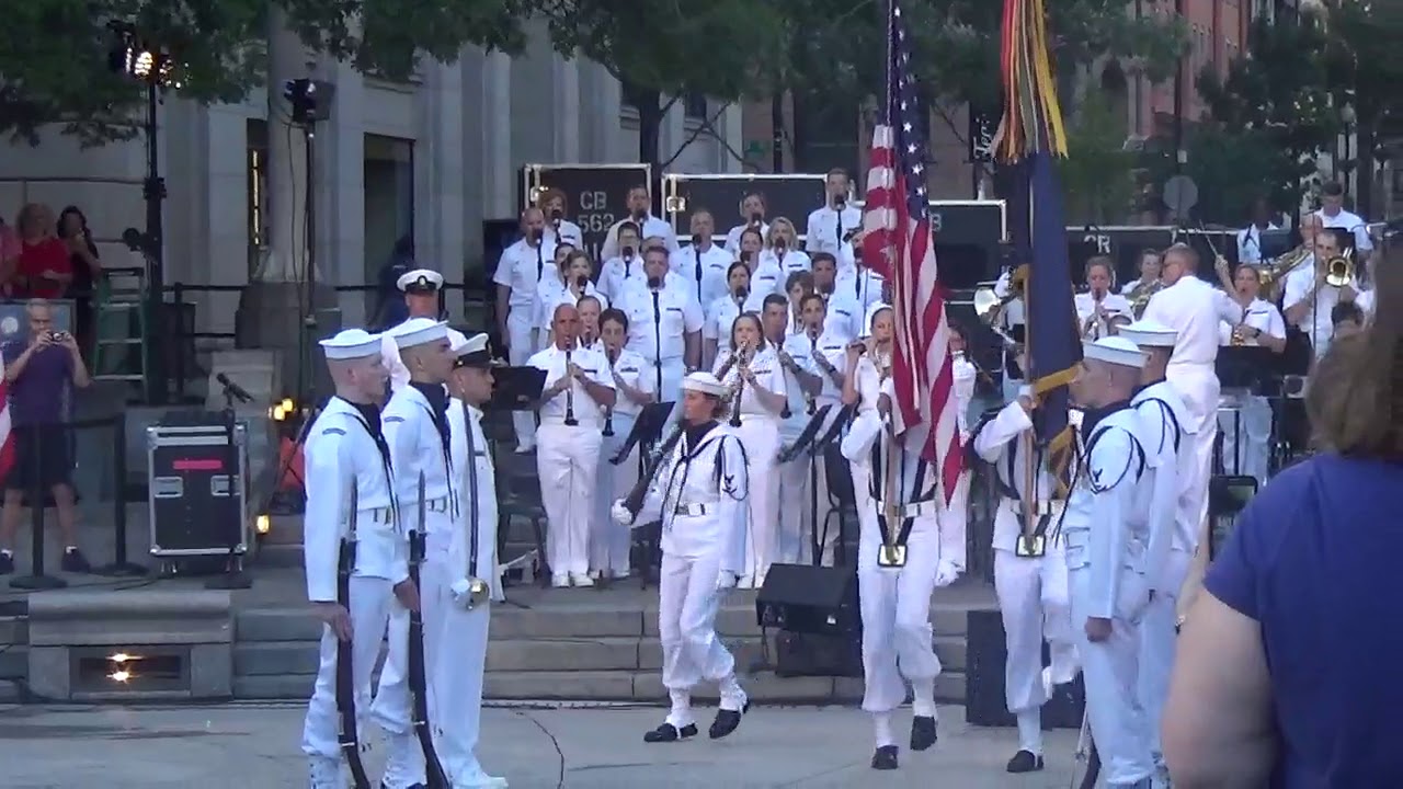 Opening ceremony for United States Navy Band Concert on the Avenue June ...