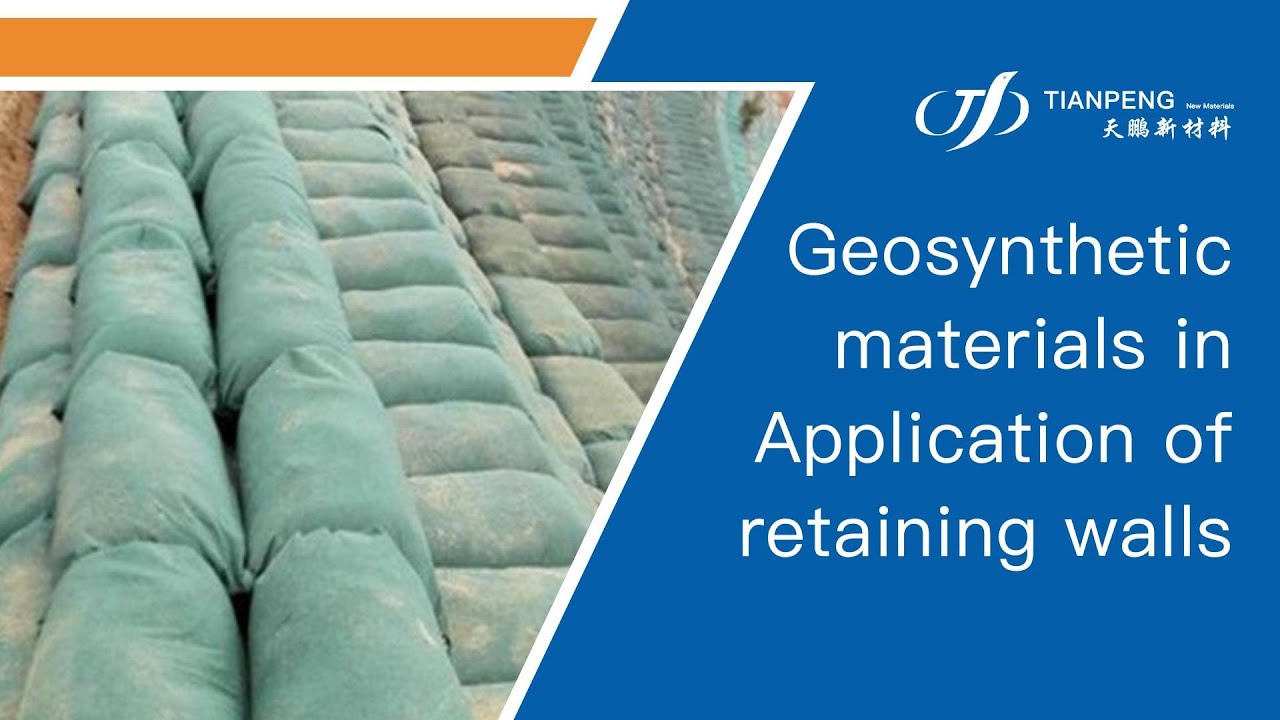 Geosynthetic materials in Application of retaining walls - YouTube
