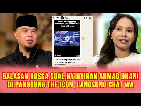 Namanya Dinyinyiri Ahmad Dhani Di Panggung The Icon, Rossa Labrak Lewat WA, Begini Respon Dhani?