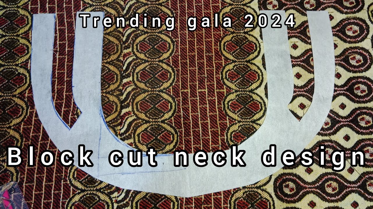 block cut neck design cutting ️#trending neck of 2024 #best neck design ...