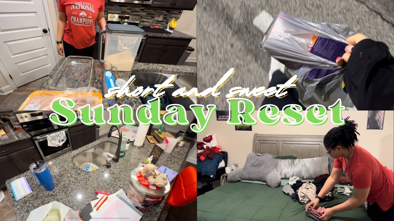 QUICK SUNDAY RESET | short and sweet, 3 hour quick reset, errands ...