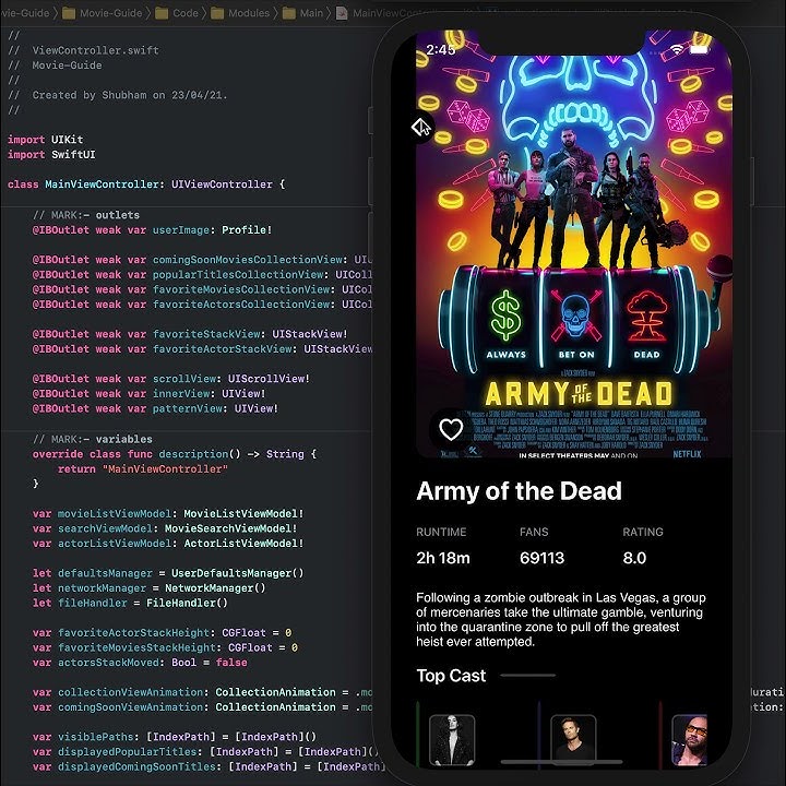 Movie Guide Application Created Using Uikit Youtube