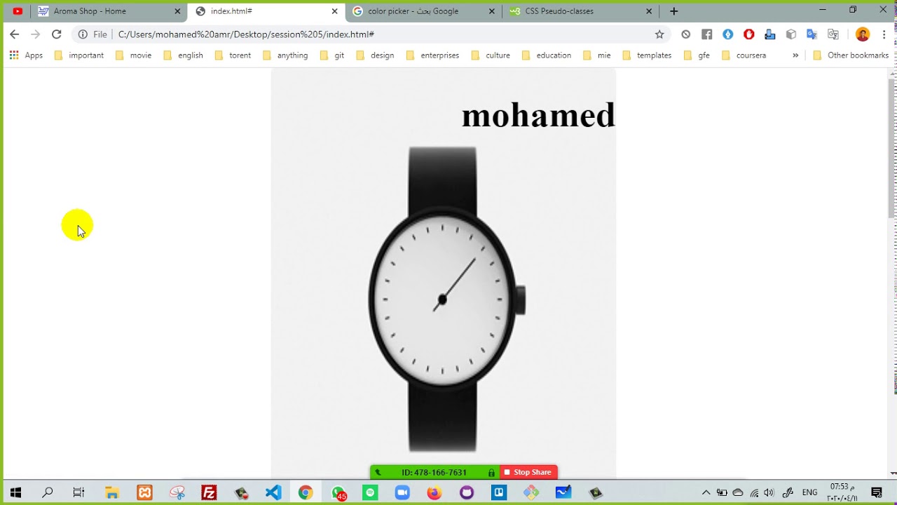 Full Stack Diploma Session 5 Part 9 Css Pseudo Class Pseudo Element