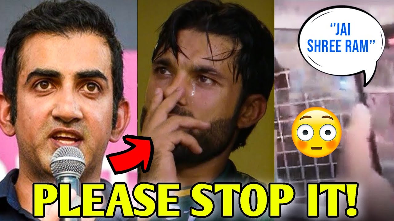 Gautam Gambhir ANGRY on Jai Shree Ram Chants! | Mohammad Rizwan India ...