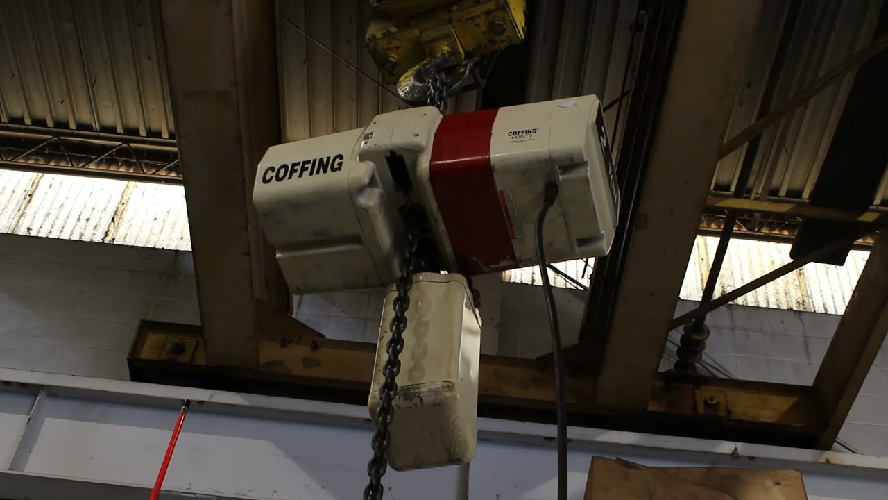 2 TON COFFING ELECTRIC CHAIN HOIST: STOCK #74247 - YouTube