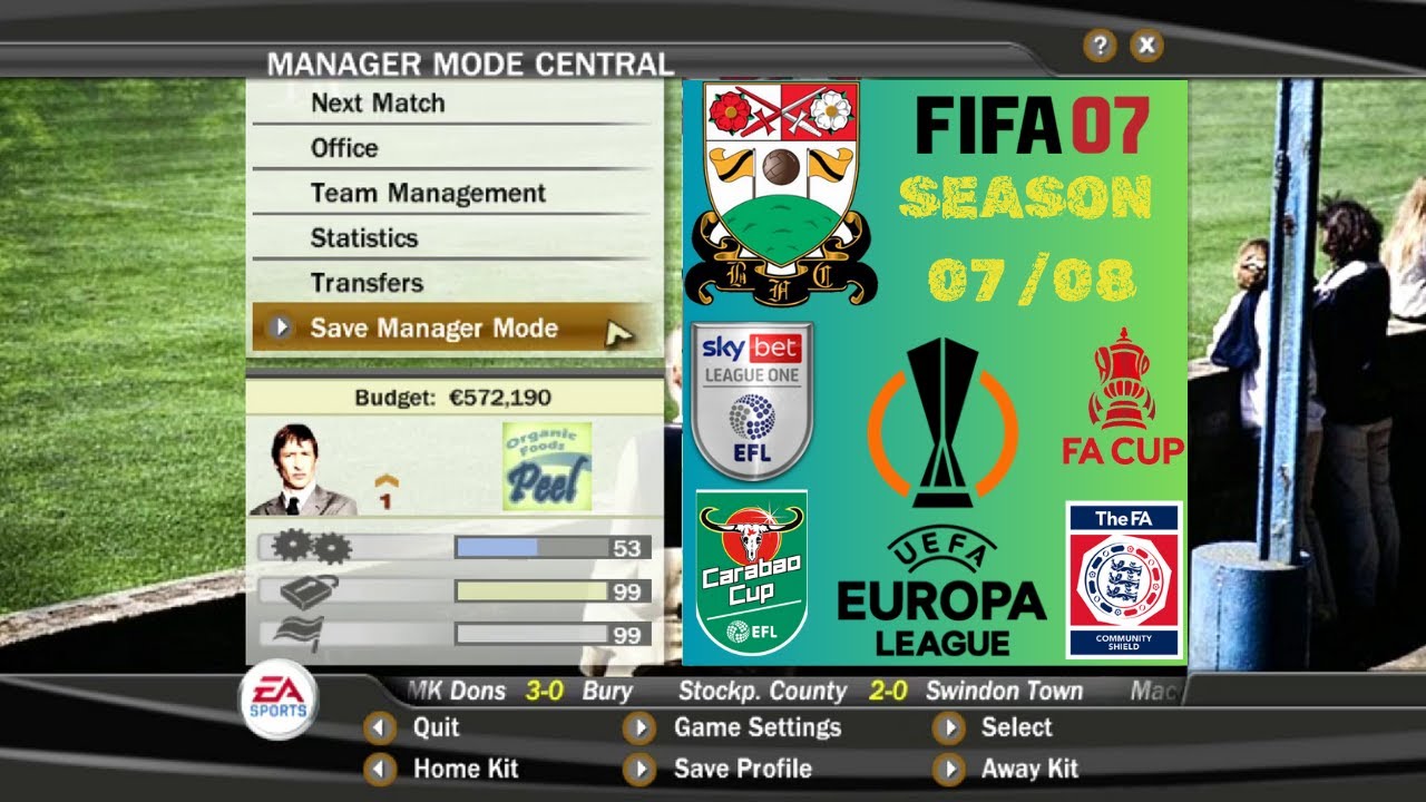 #37 - FIFA 07 Manager Mode - "Barnet, From Football League Two To The ...