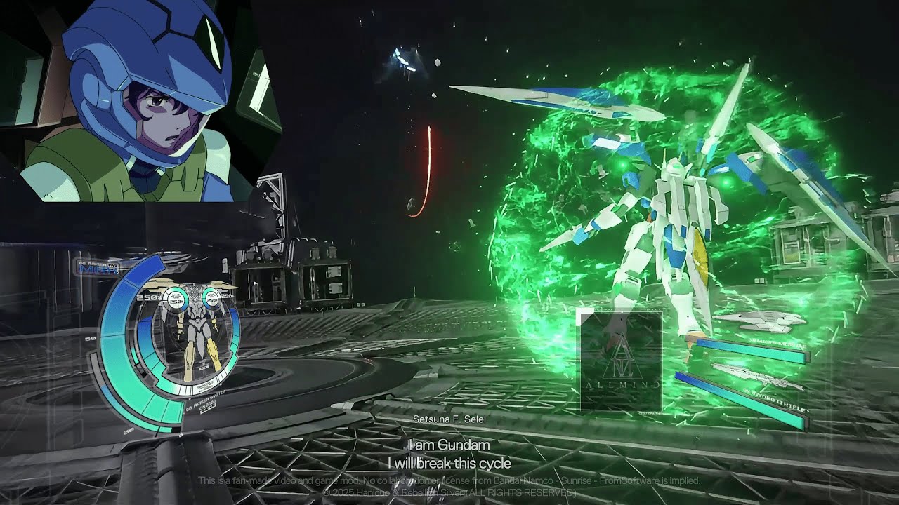 HUD Gundam 00 Raiser on Armored Core 6 - YouTube
