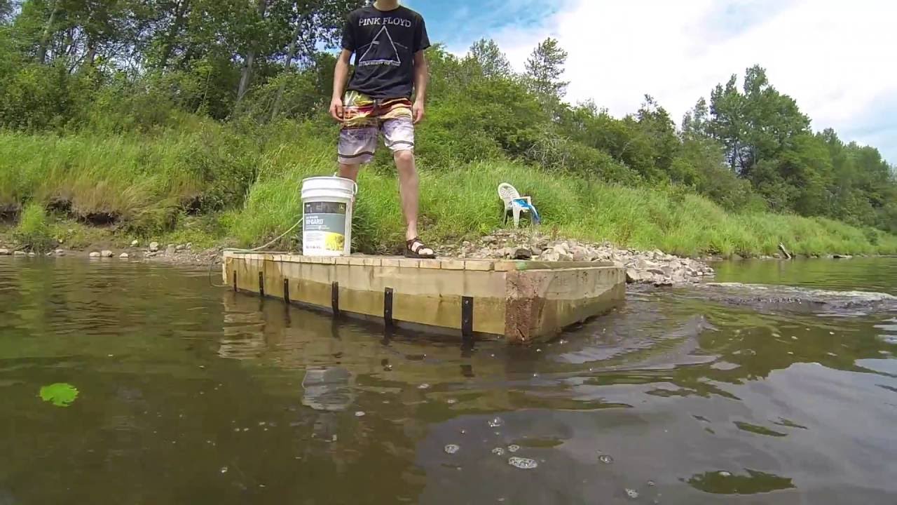 Our Home-Made Swimming Raft (GoPro) - YouTube