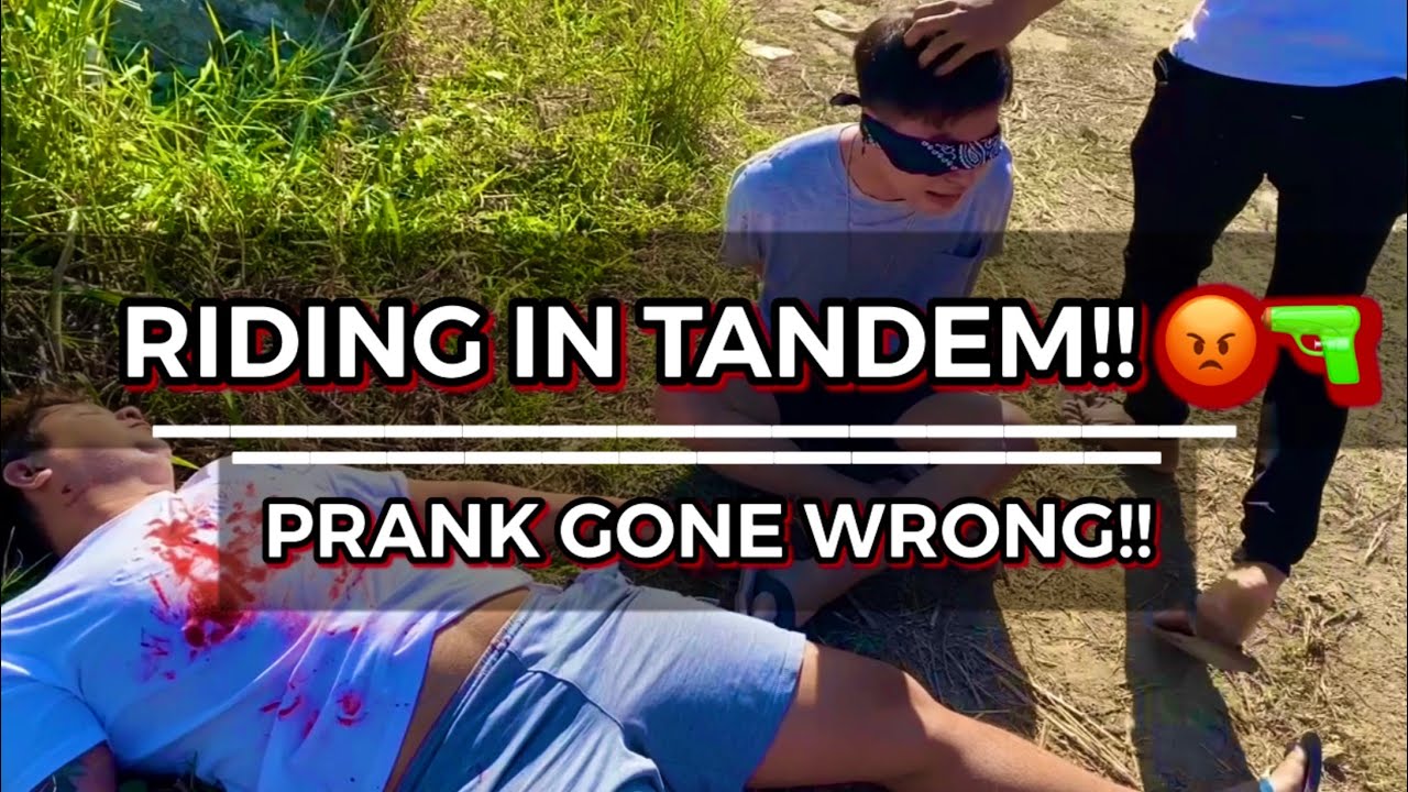 RIDING IN TANDEM PRANK! GONE WRONG!!! - YouTube