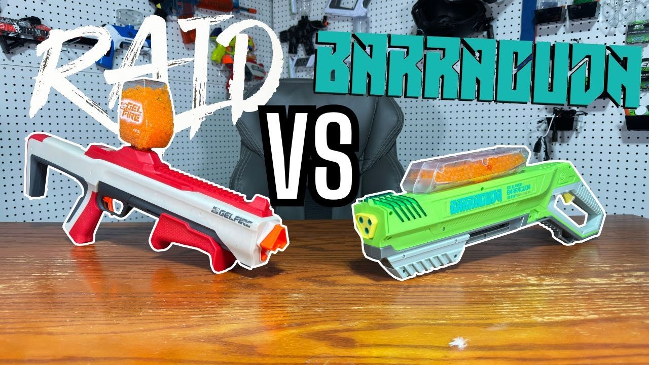 Nerf Gel Fire Raid vs Gel Blaster Barracuda Shotgun | Oakley ...