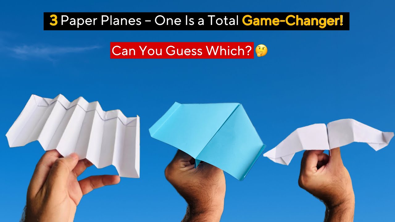 Just 1 Sheet = 3 Epic Paper Planes (Mind-Blowing Designs) 3 Powerful ...