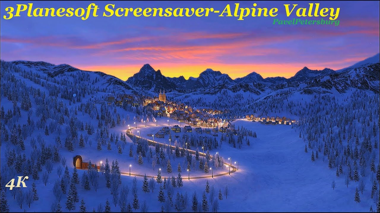 3Planesoft Screensaver-Alpine Valley 4К - YouTube