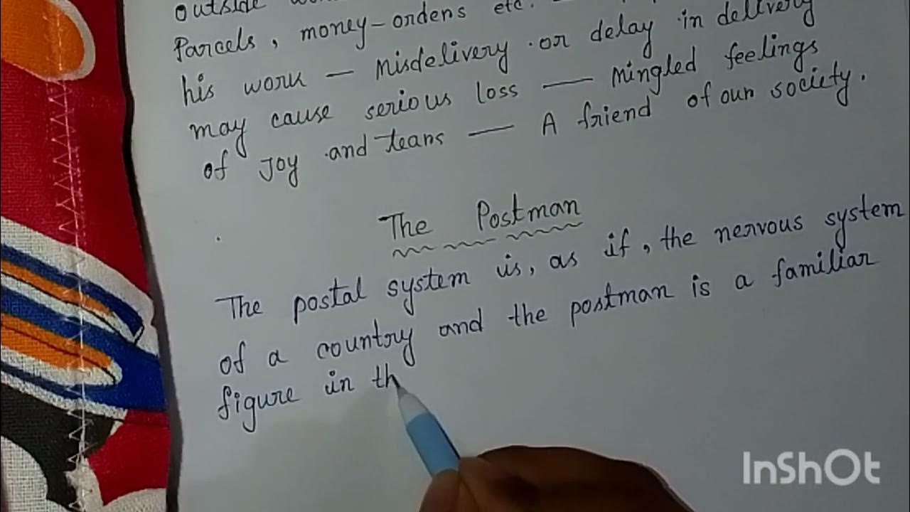 Writings paragraph . The Postman Paragraph. The Postman Paragraph with ...