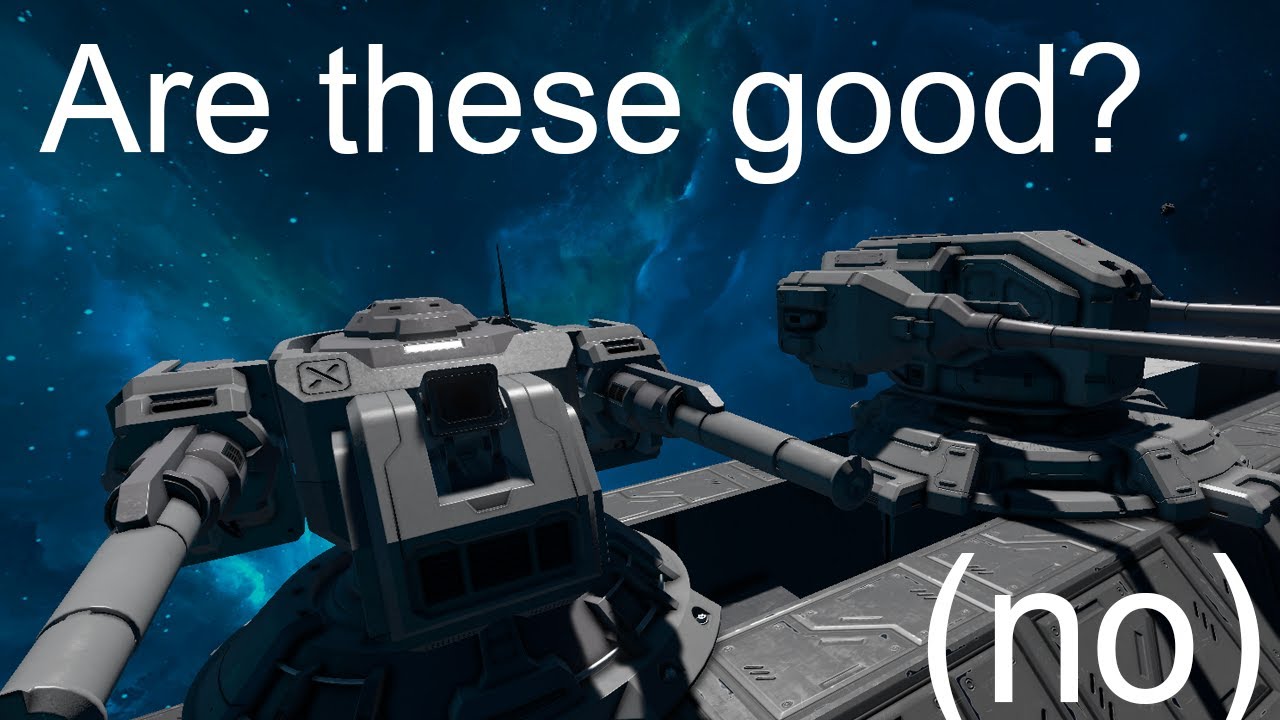 Space Engineers: Warfare II Turrets Aren't Very Good - YouTube