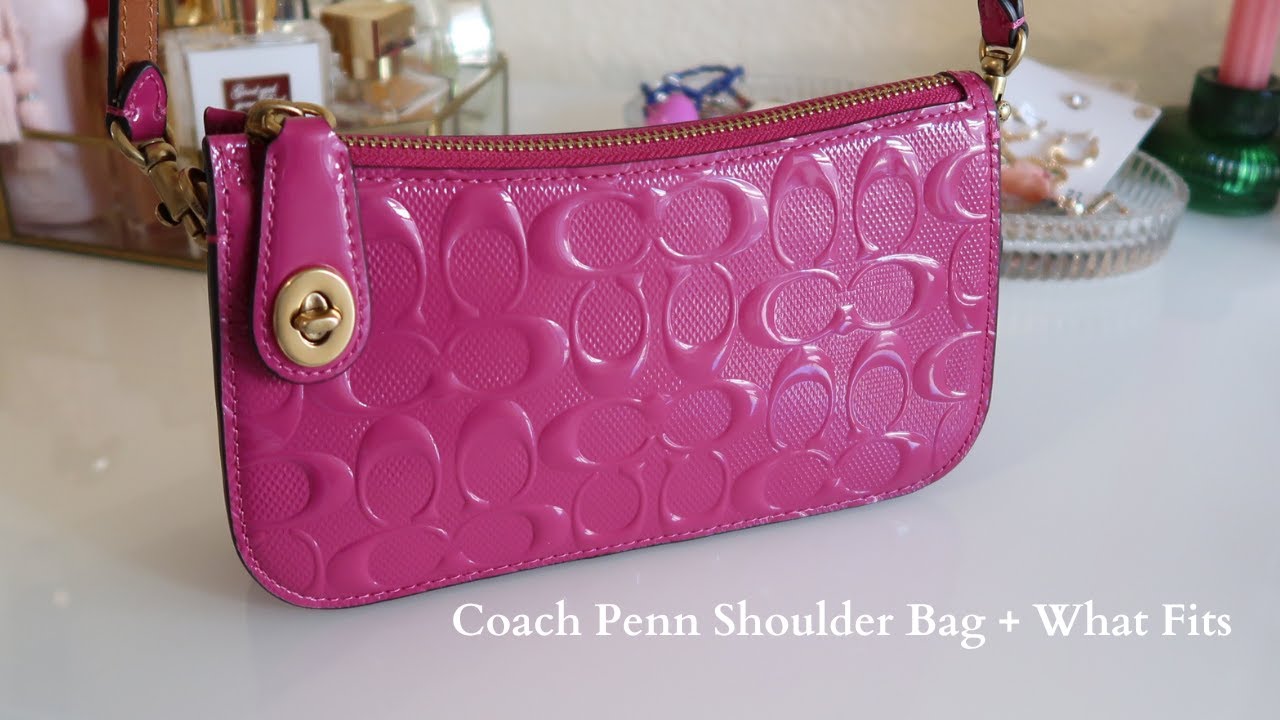 Coach Penn Shoulder Bag | What fits ? - YouTube