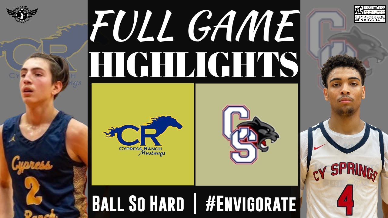 Cy Ranch vs Cy Springs | #CyHoopsInvitational - YouTube