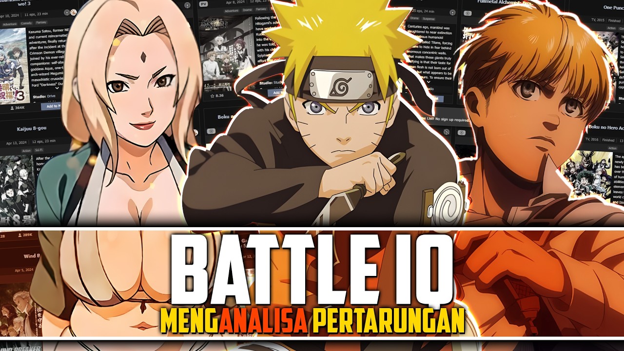 BATTLE IQ !!! GENRE YANG HARUS NYA ADA DI SEBUAH ANIME - YouTube