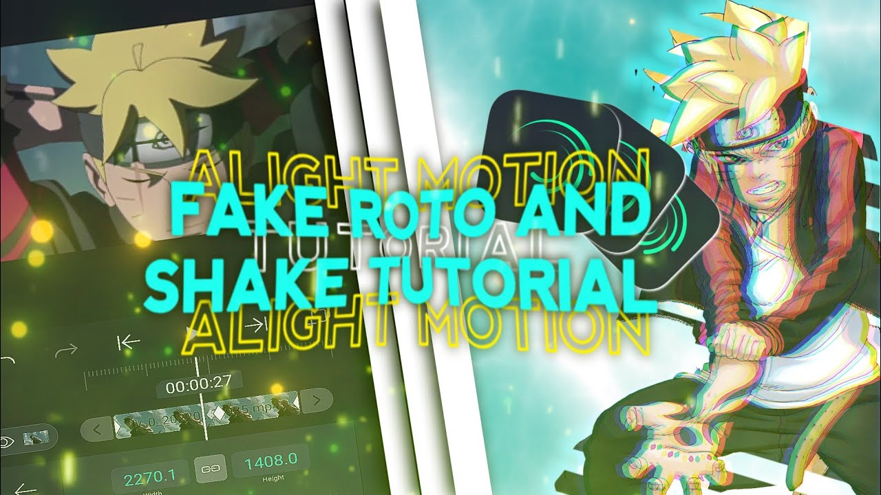 | Fake Roto + Shake For beginners | alight motion tutorial | - YouTube