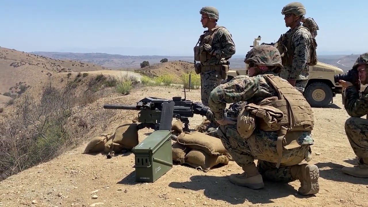 Grenade Launcher Live Fire - Marines Fire M240B Machine Guns and Mark ...