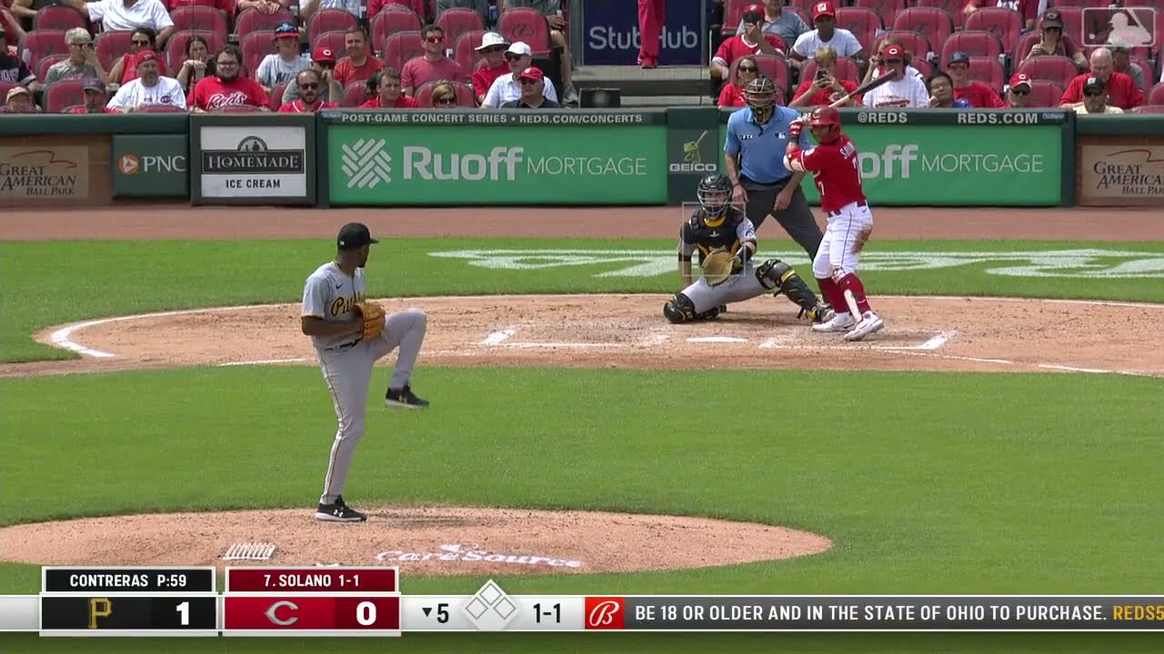 Donovan Solano first Reds Home Run: 7/7/2022 - YouTube