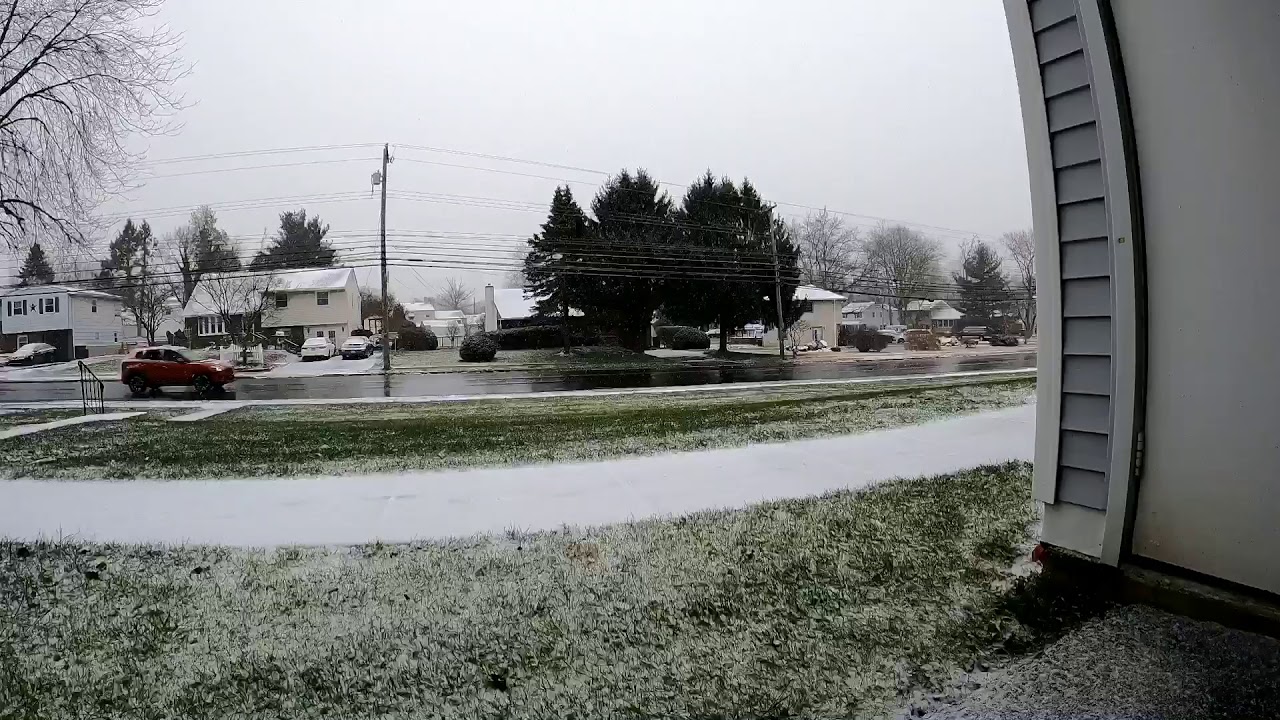 Timelapse of Snow storm in Horsham, Pa - YouTube